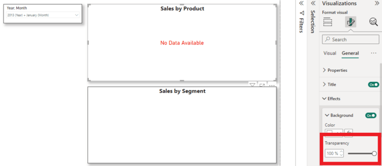 How to handle blank visuals in Microsoft Power BI - Apps Associates